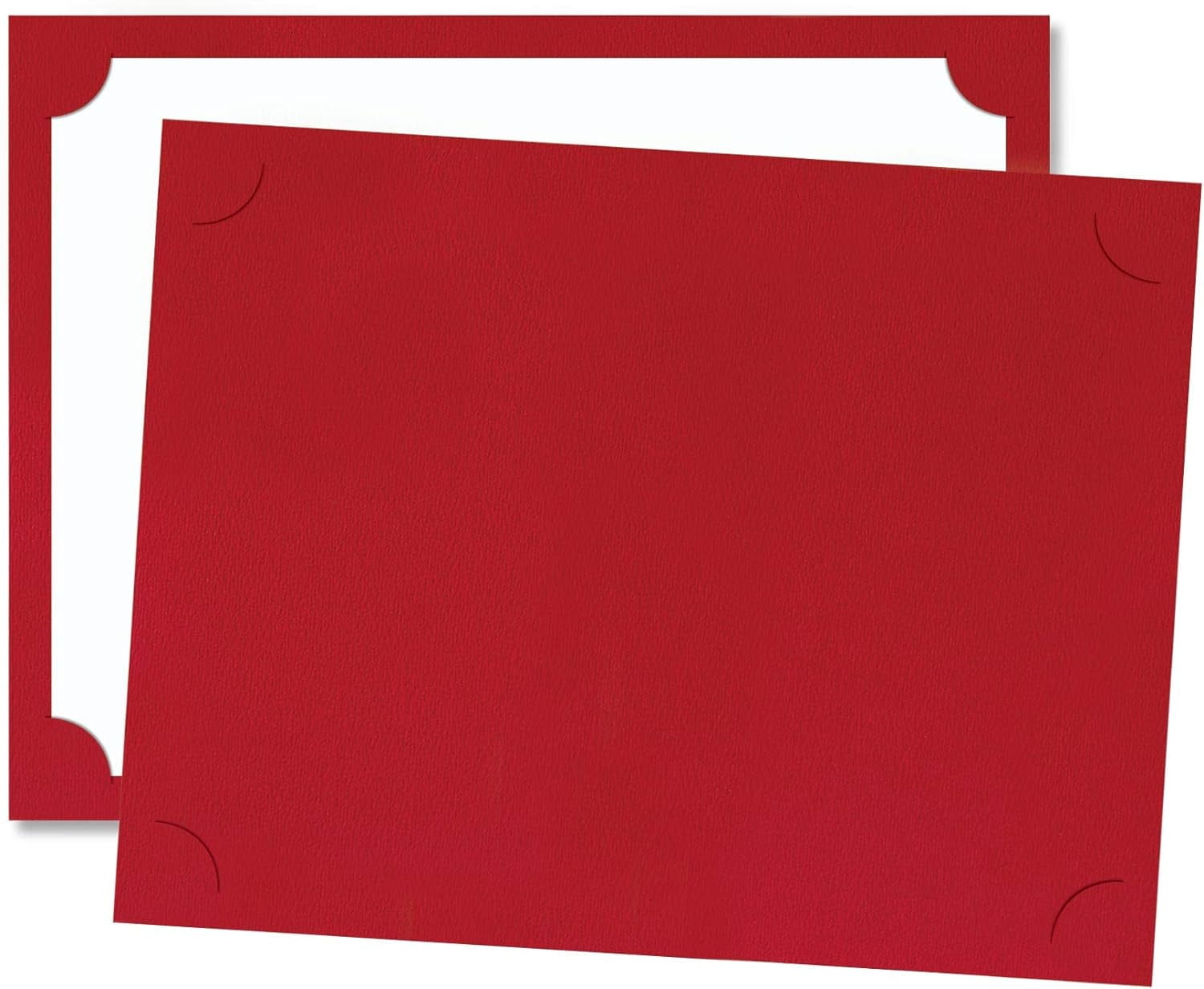 PaperDirect Certificate Folios, Red 80 lb Cover Stock, 9 1/2 x 12, Pack ...