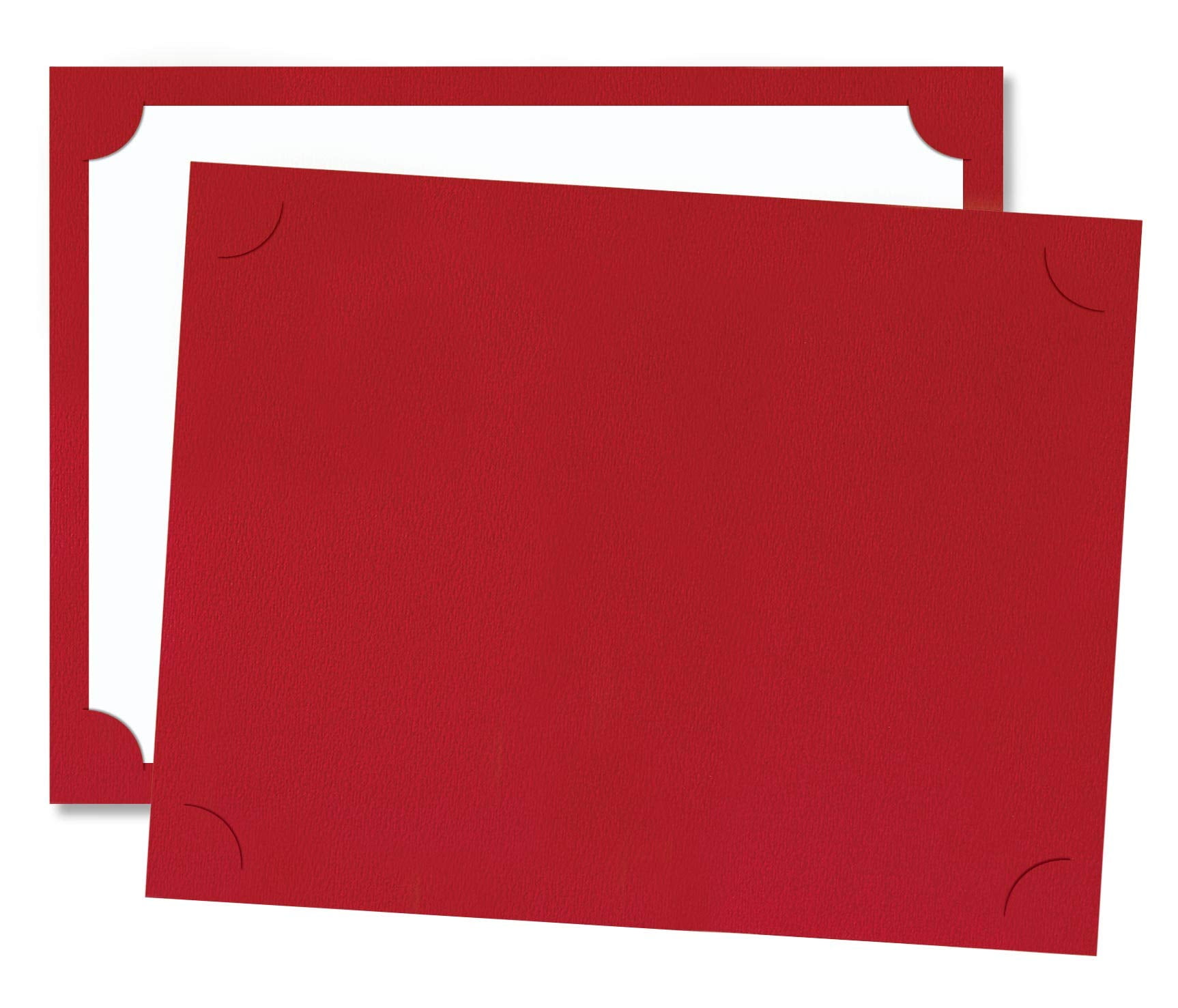 PaperDirect Certificate Folios, Red 80 lb Cover Stock, 9 1/2 x 12, Pack ...