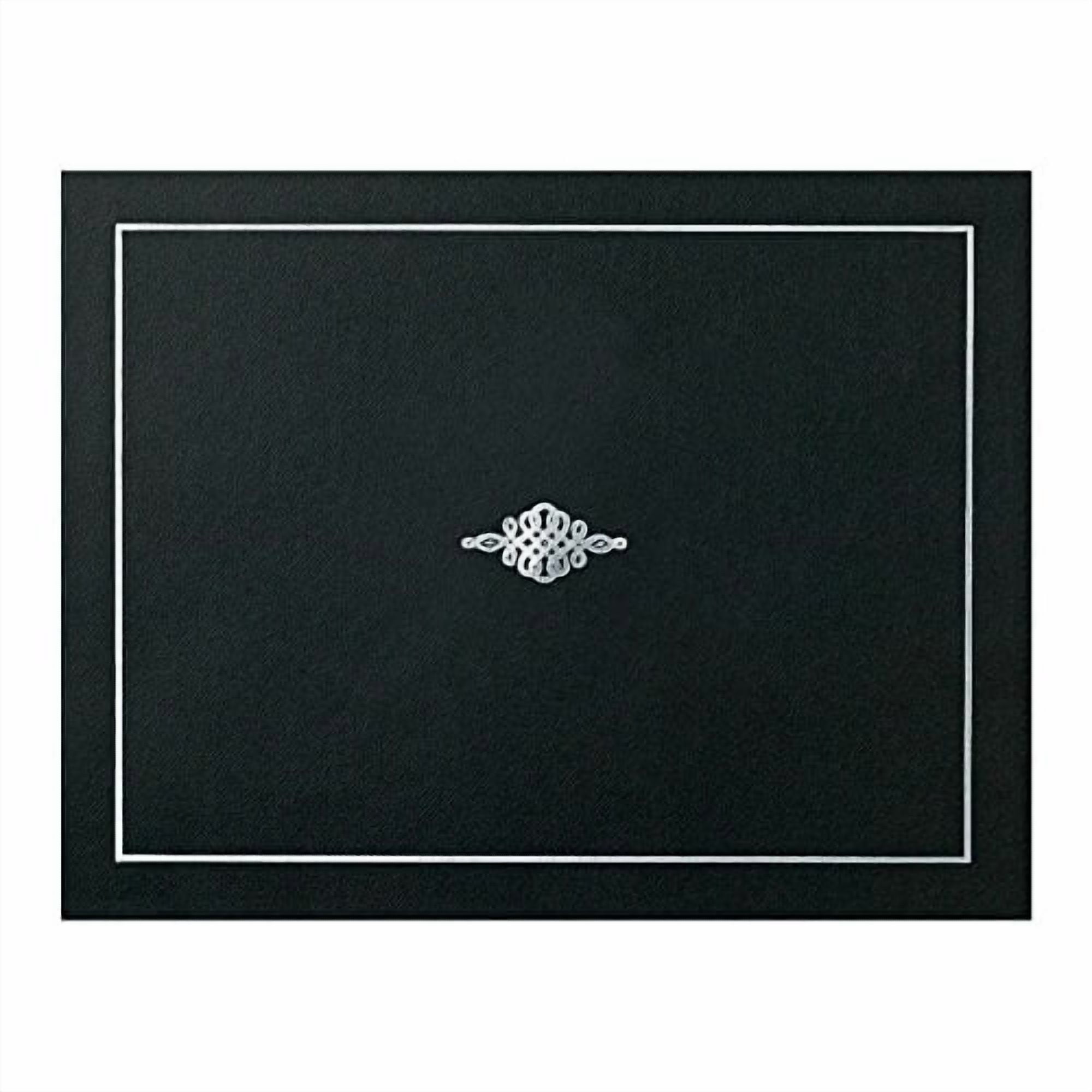 PaperDirect Certificate Jacket with Silver Foil Crest, 9-½ x 12 Inch ...