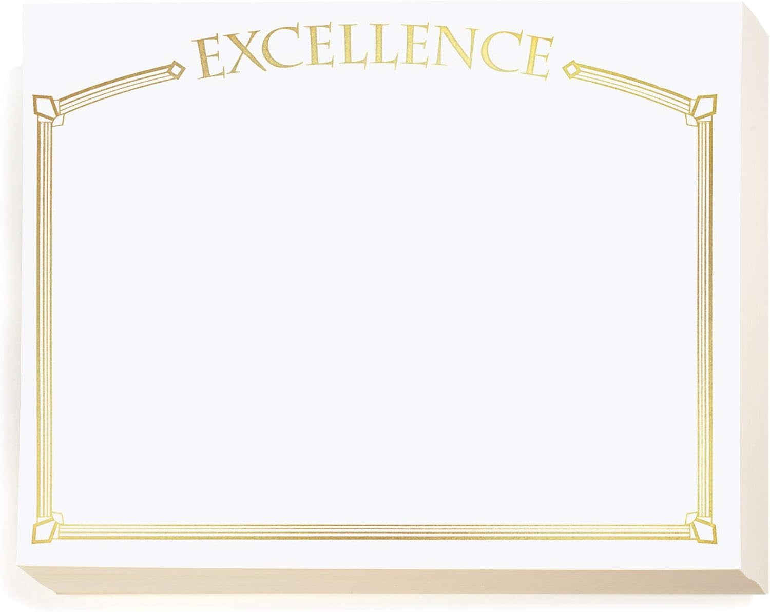 PaperDirect Excellence Specialty White and Gold Certificates, Gold Foil ...