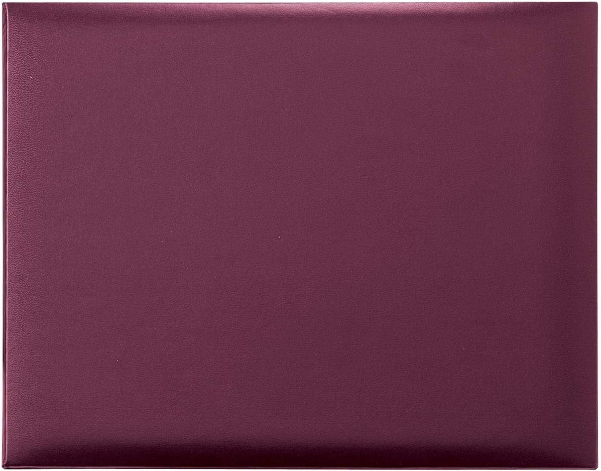 PaperDirect Leatherette Certificate Holder-Plain Horizontal, Burgundy ...