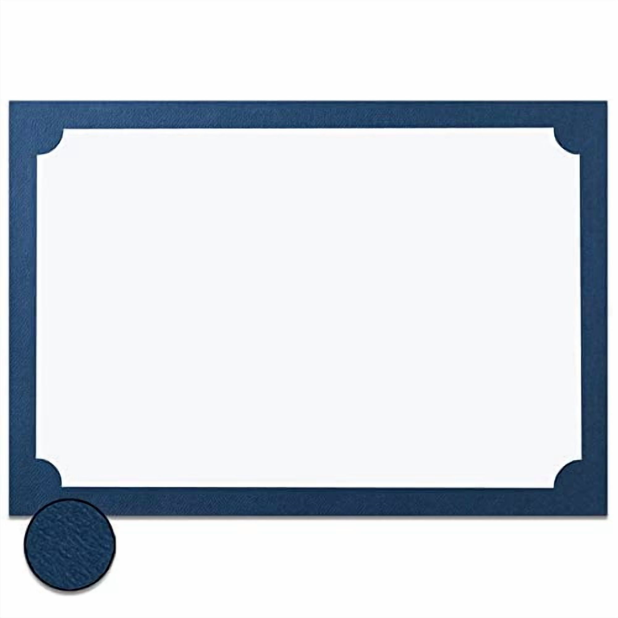 PaperDirect Plain Blue Mini Certificate Folios, Set of 25, Mini ...