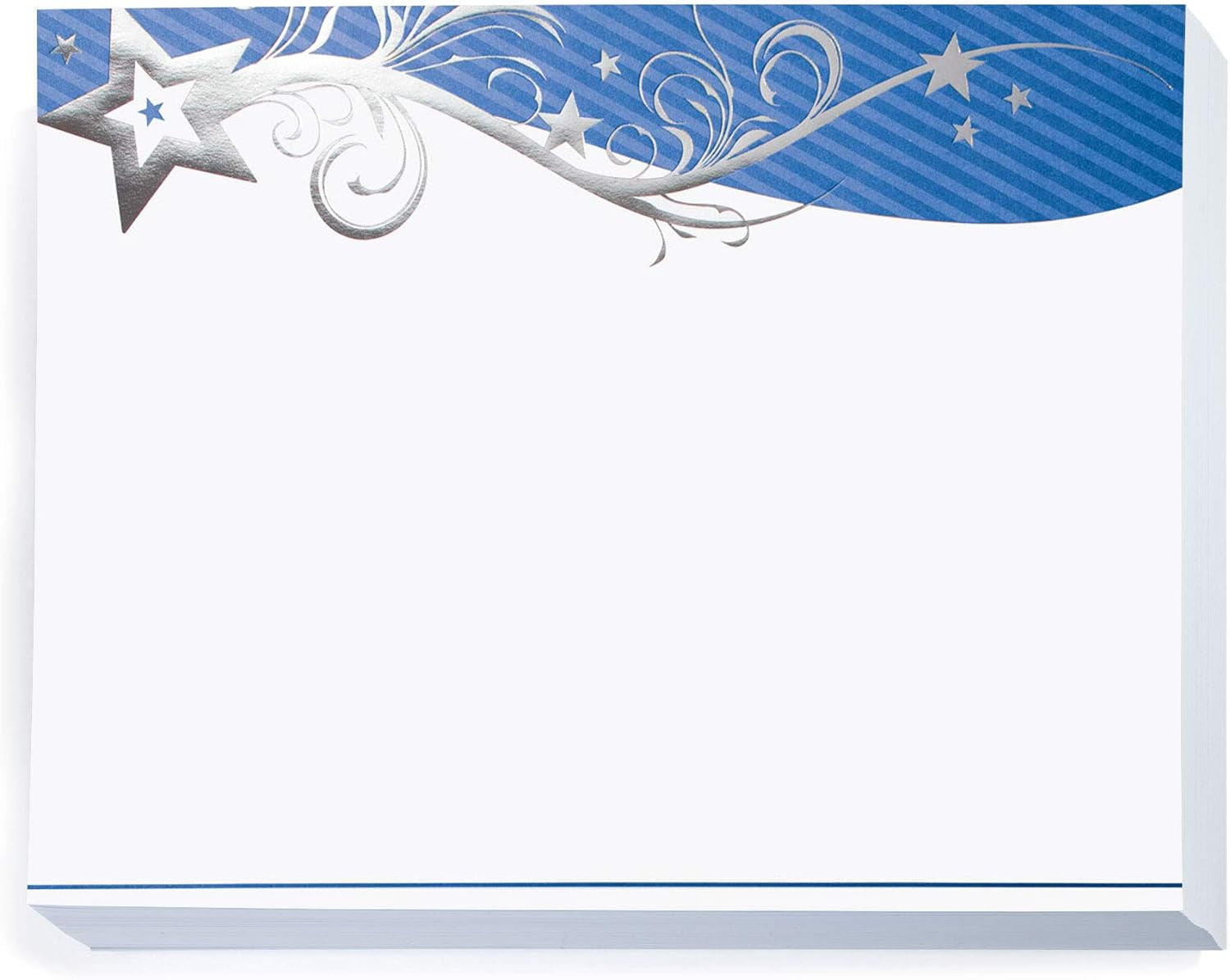 PaperDirect Star Gala Specialty Certificates, Silver Foil Border 8 1/2 ...