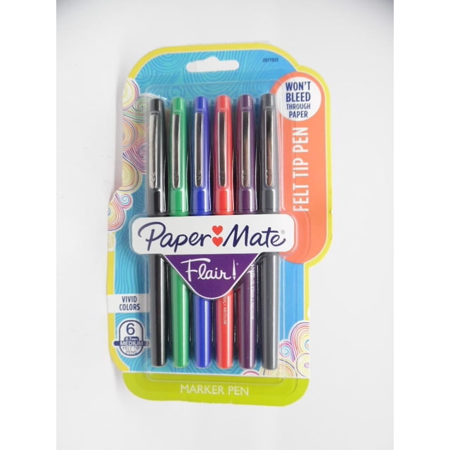 PaperMate Flair! Marker Pens Medium Tip Felt Pen 0.7mm Vivid Multicolor ...