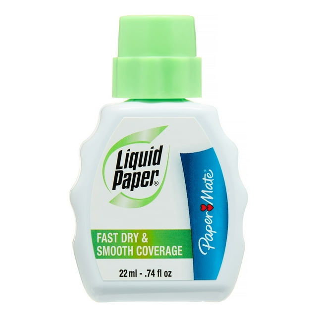 PaperMate Liquid Paper Fast Dry & Smooth Coverage Correction Fluid ...