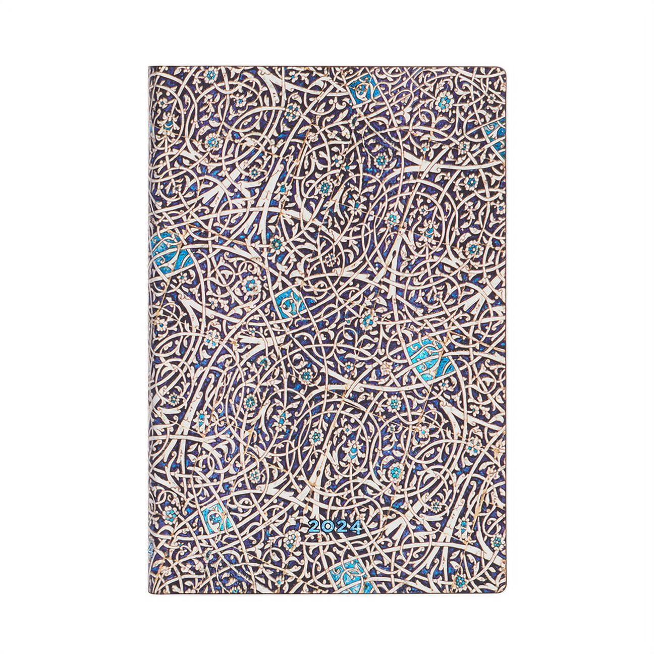 Paperblanks | 2024 Granada Turquoise | Moorish Mosaic | 12-Month Flexi ...