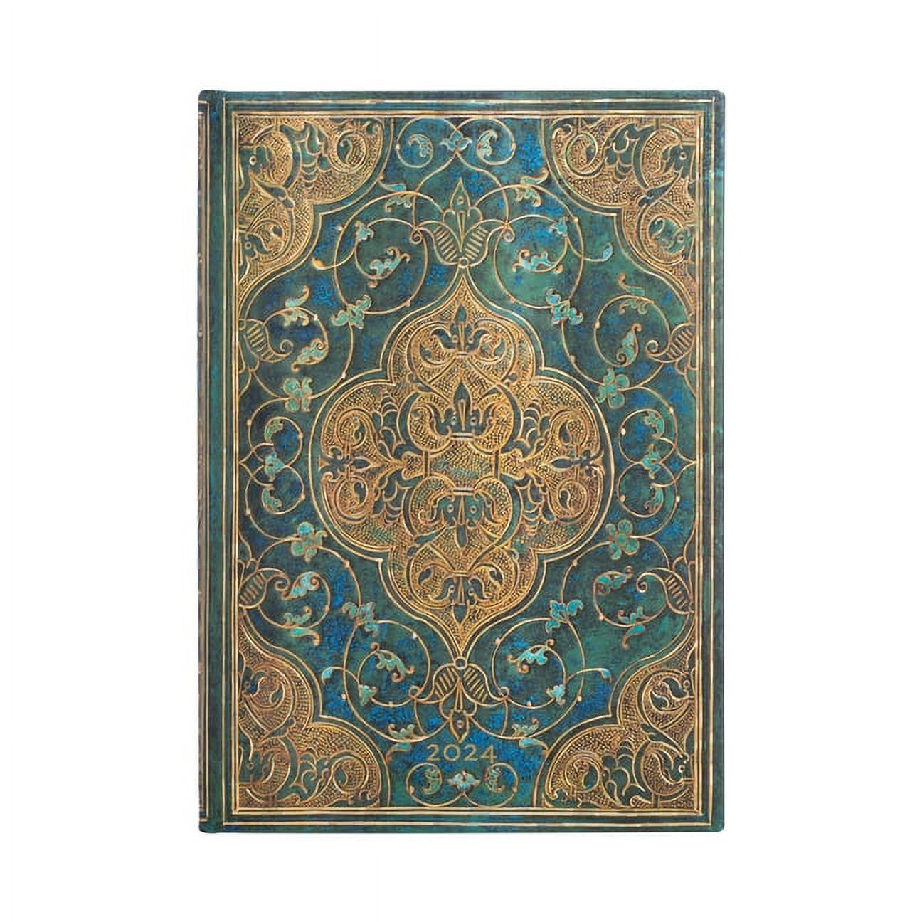 Paperblanks | 2024 Turquoise Chronicles | 12-Month | Midi | Horizontal ...