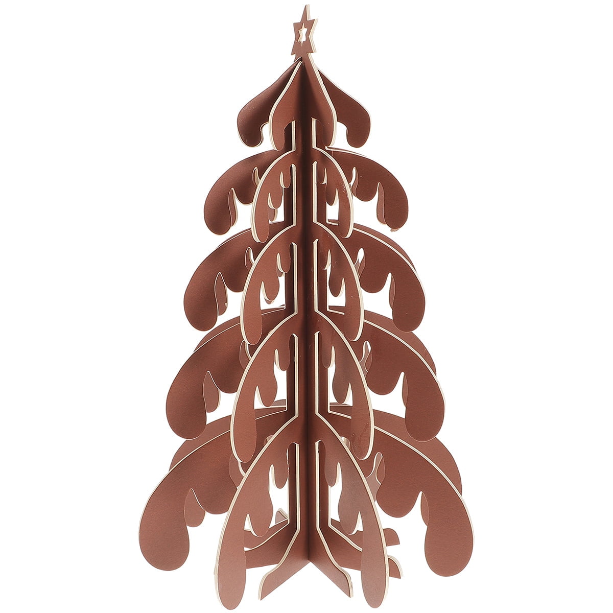 Paperboard 3D Christmas Tree Ornaments Party Table Craft Centerpiece ...