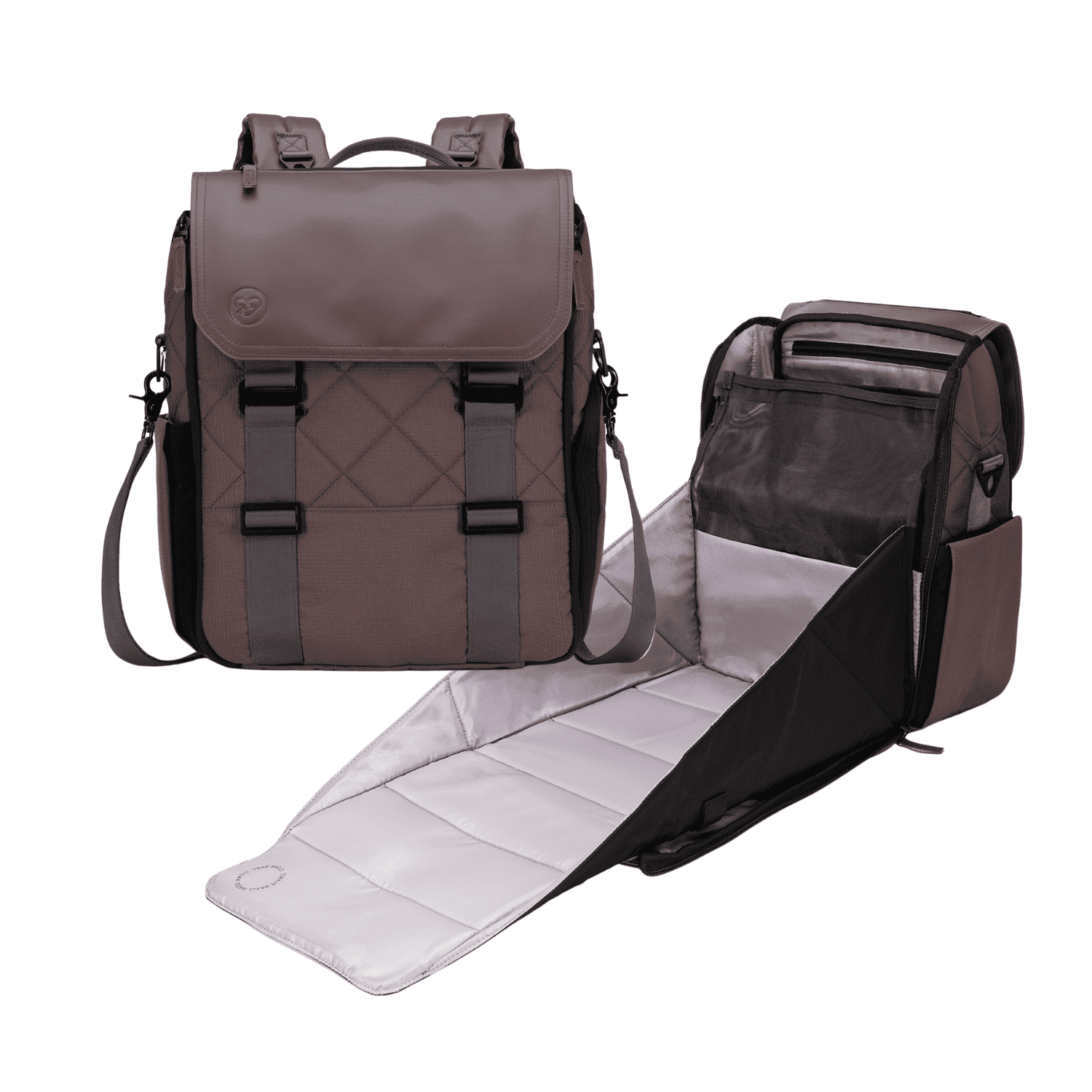 Paperclip Willow Diaper Bag Backpack with Fold-Out Changing Station ...