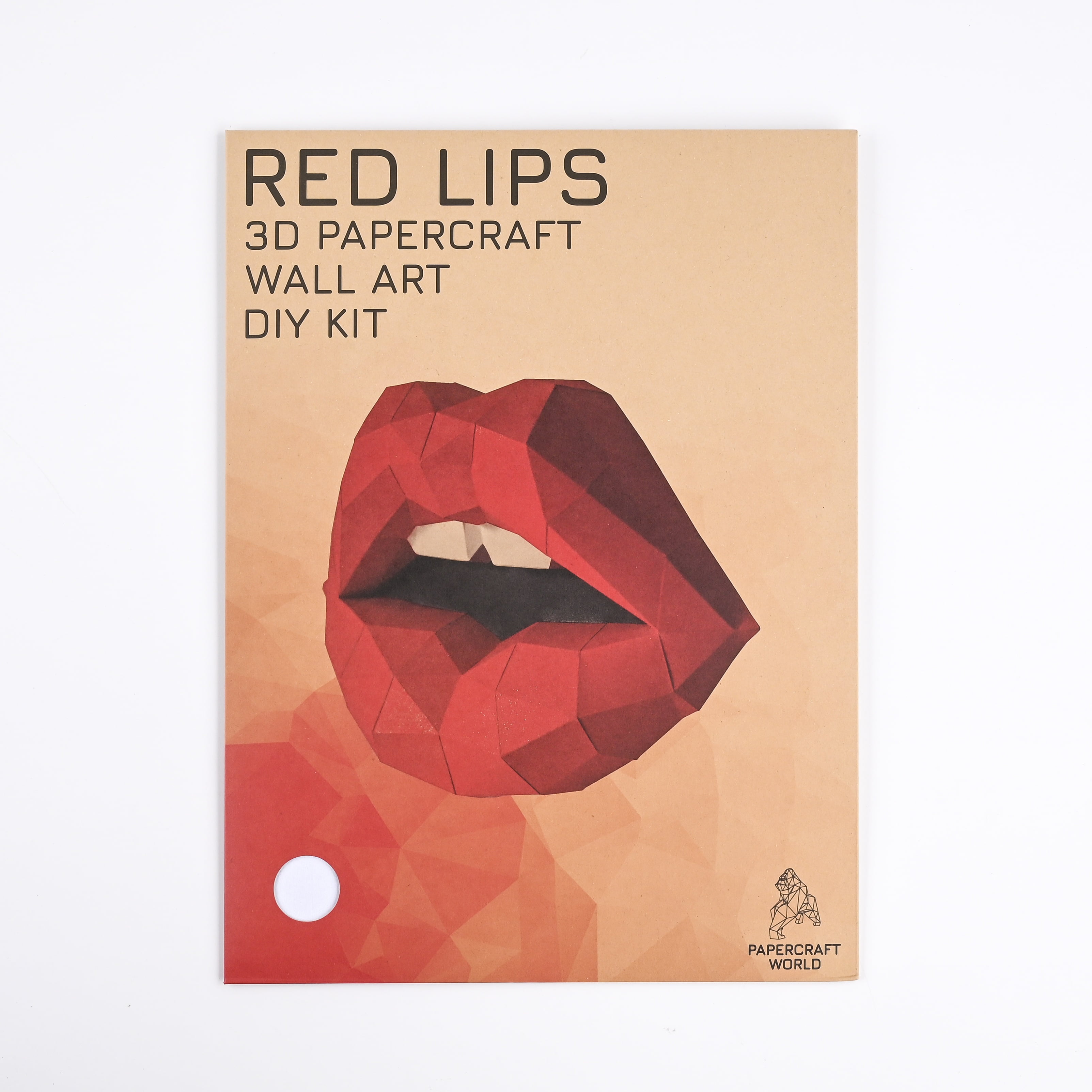 Papercraft World 3D Papercraft Wall Art-Red Lips - Walmart.com