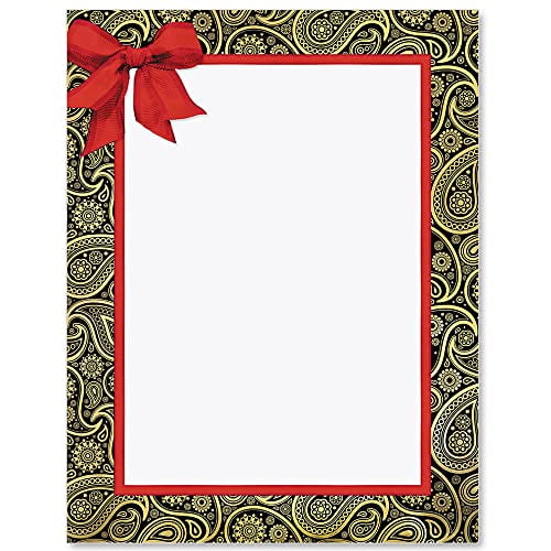 Paperdirect Paisley Elegance Holiday Winter Christmas Theme Stationery ...