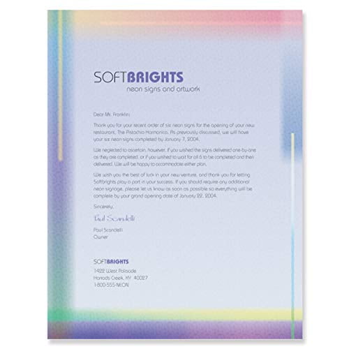 Paperdirect Soft Brights Theme Paper Stationery, Border Paper ...