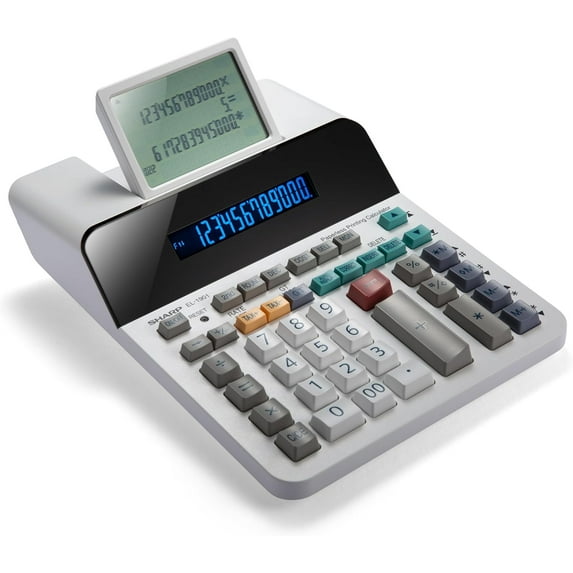 Paperless Printing Desk Calculator w/Check and Correct, Large 12-Digit ...