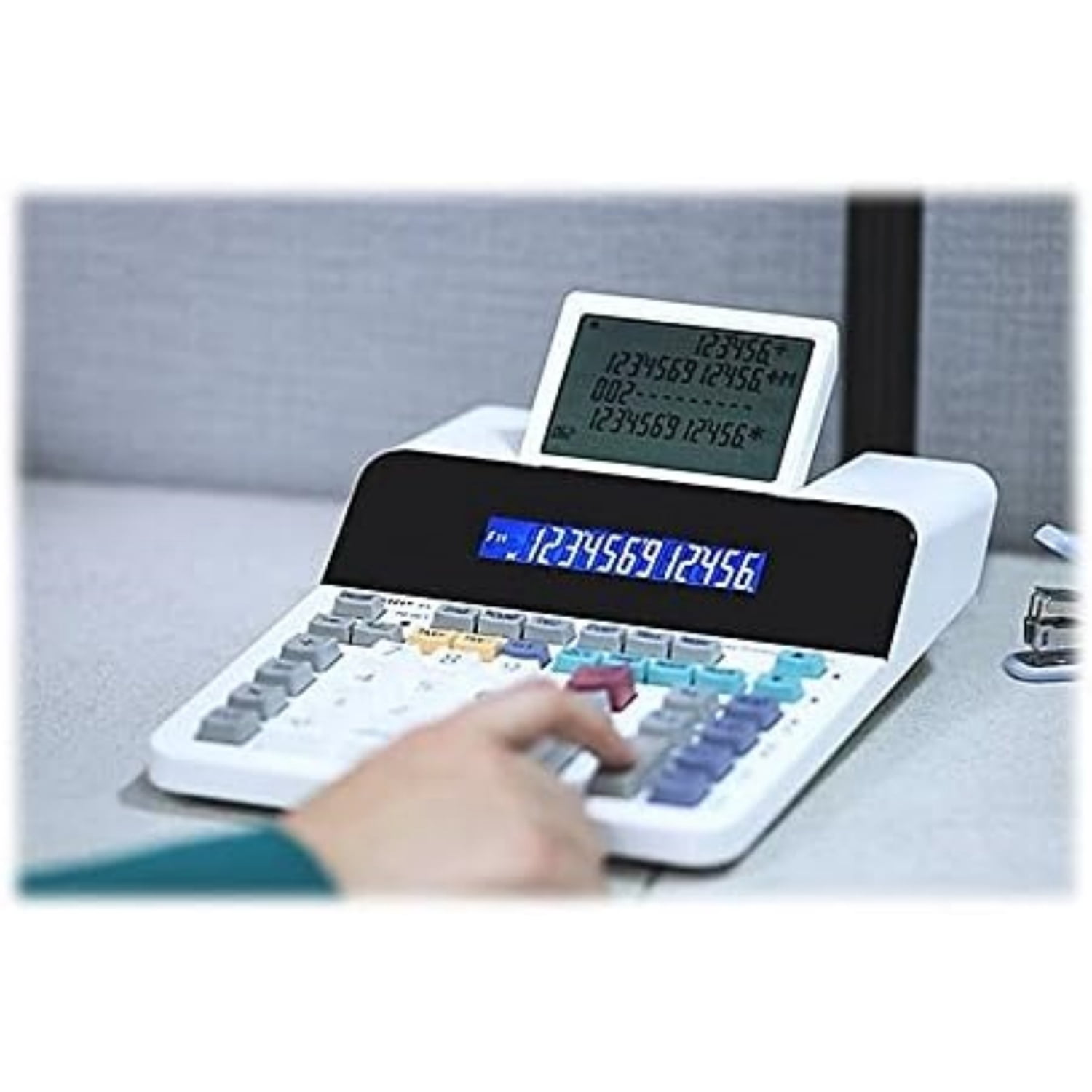 Paperless Printing Desk Calculator w/Check and Correct, Large 12-Digit ...