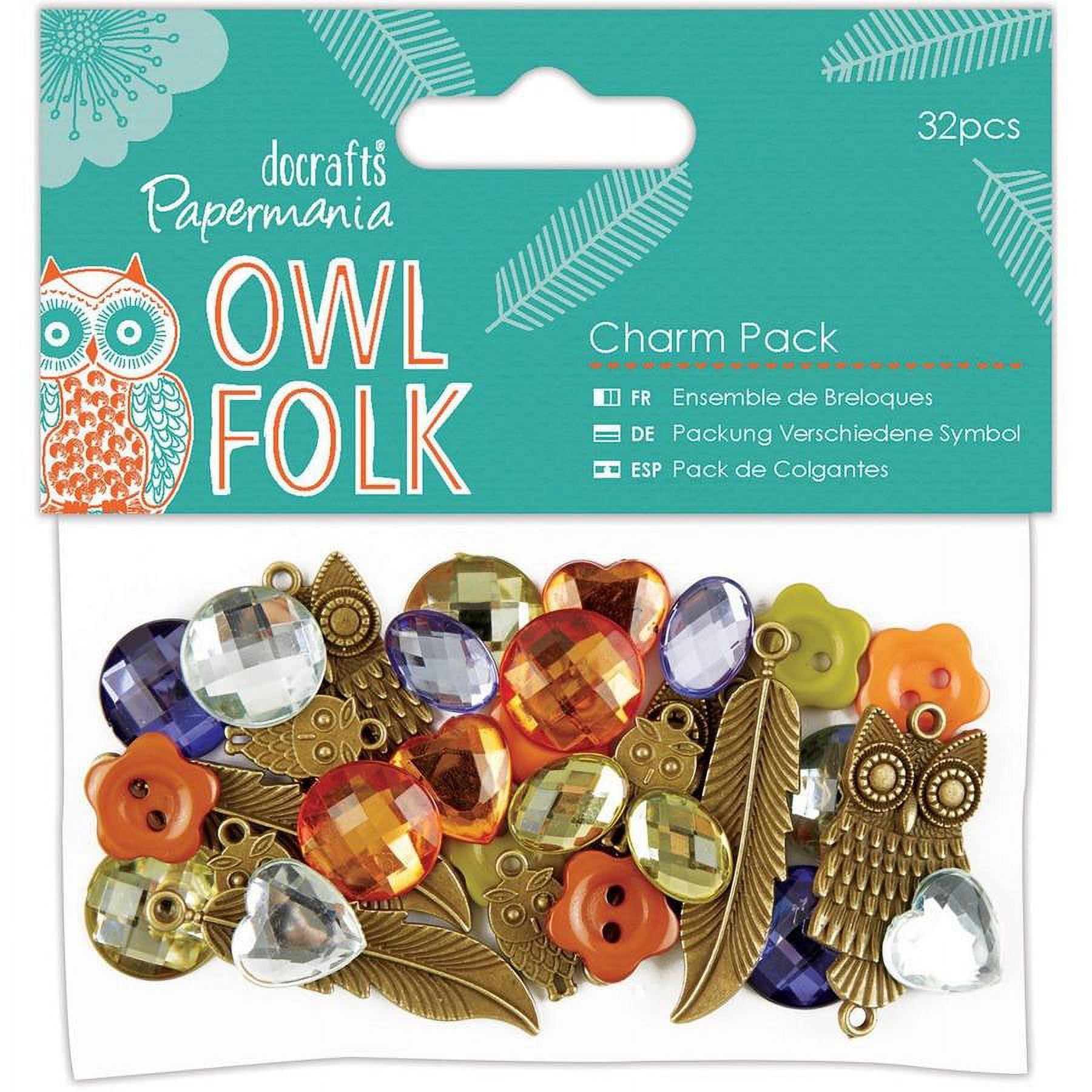 Papermania Owl Folk Charm Pack, 32pk - Walmart.com