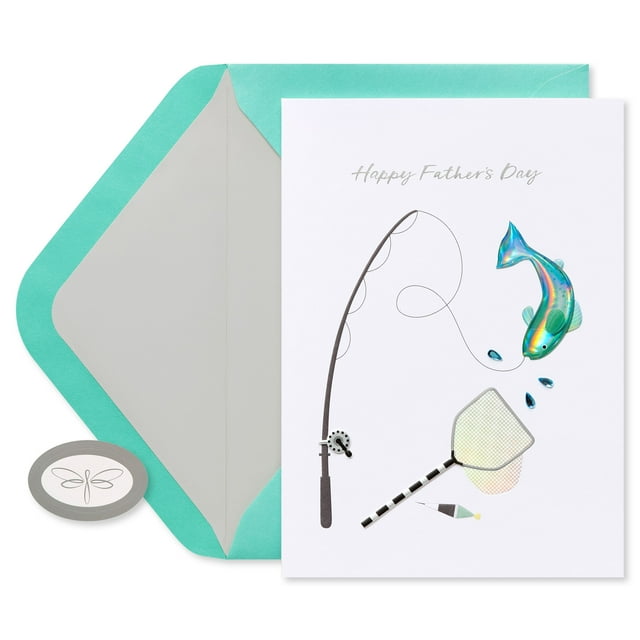 Papersong Premium Father's Day Card (Dropping a Line) - Walmart.com
