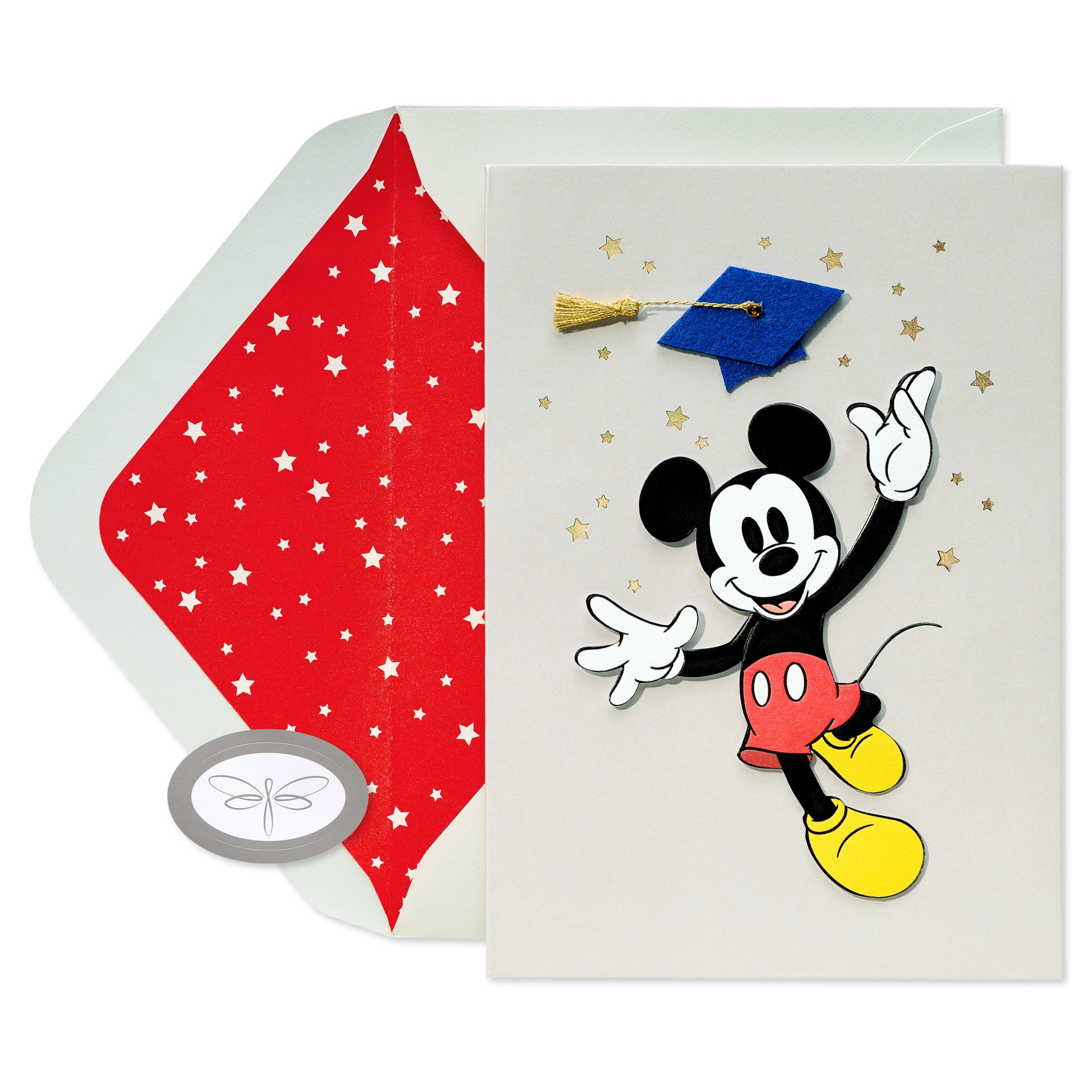Papersong Premium Graduation Card (Congratulations Mickey) - Walmart.com