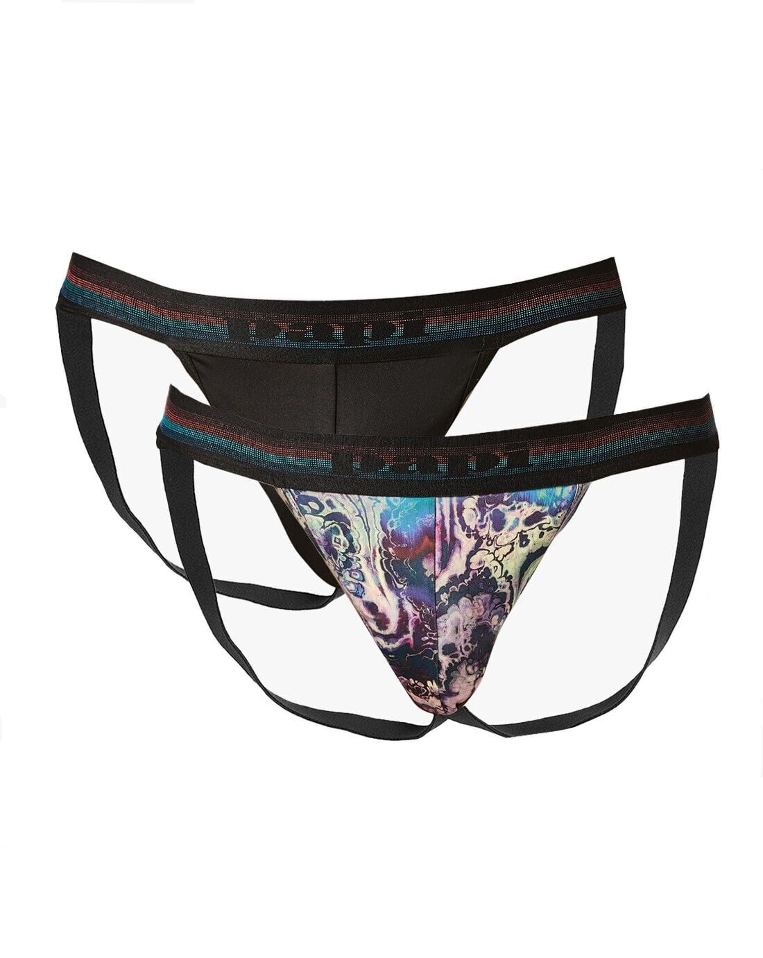 Papi 2-Pack Jockstraps Underwear - UMPA108 (Pageant Blue/Black, L ...