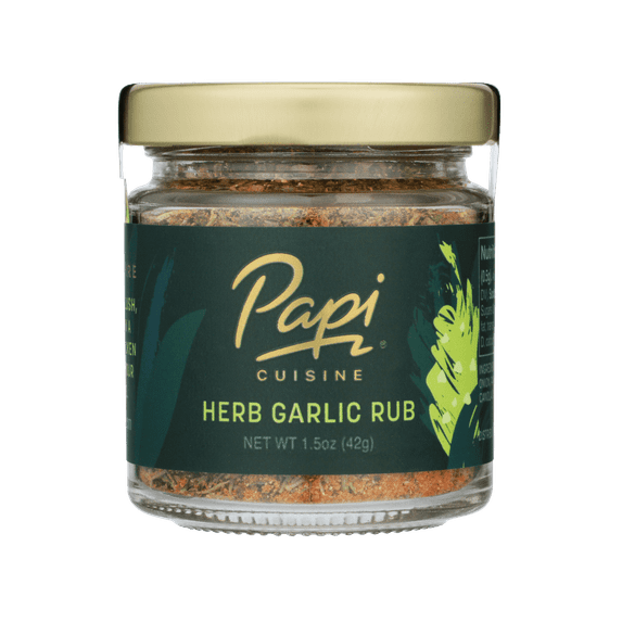 Papi Cuisine Herb Garlic Dry Rub, 1.5 oz Jar - Walmart.com