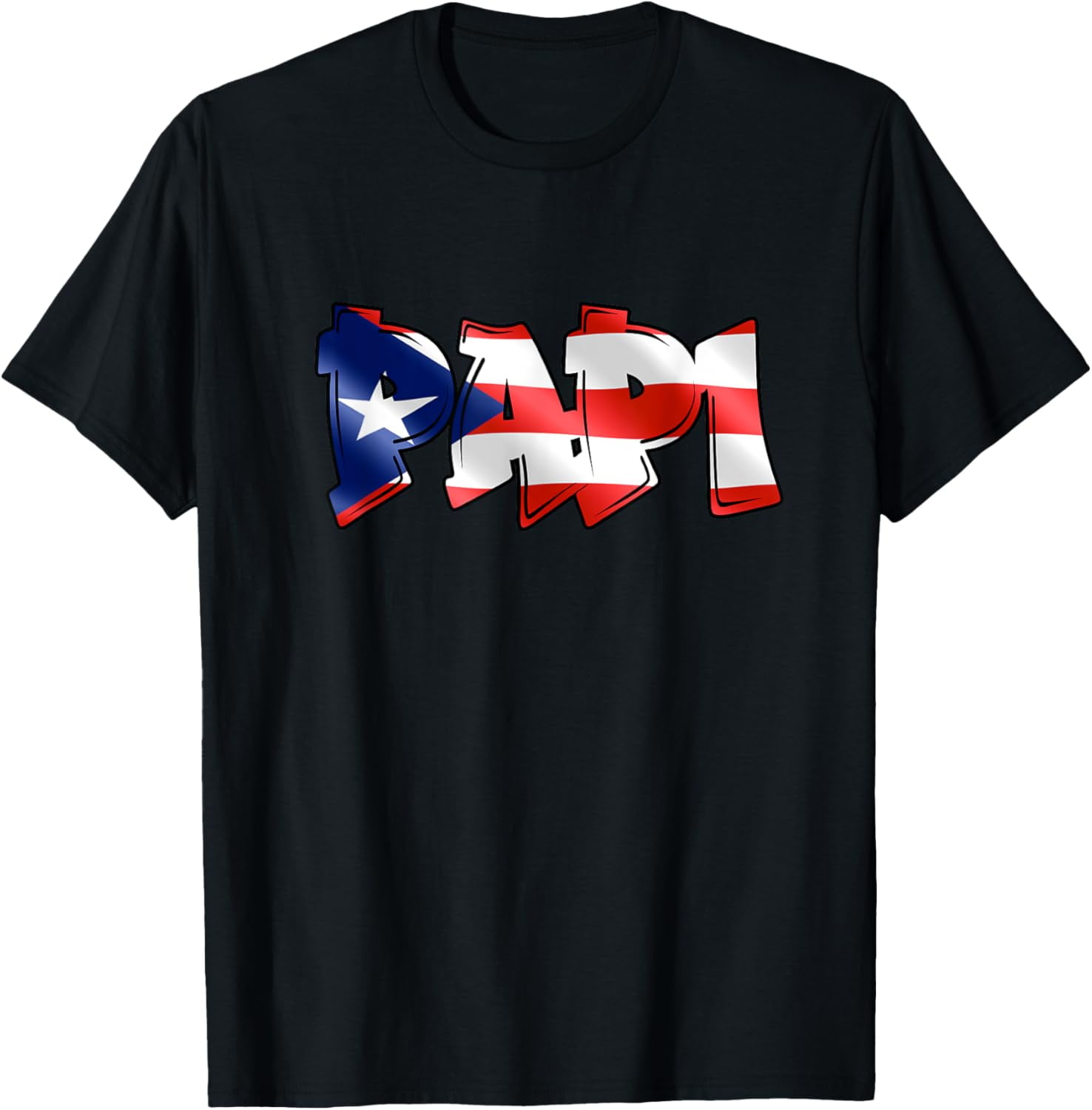 Papi Puerto Rican Flag PR Pride Father Dad Boricua T-Shirt - Walmart.com