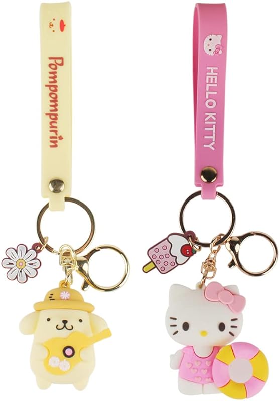 Papijojo cute keychain kawaii anime keychain, Hello Kitty, My Melody ...