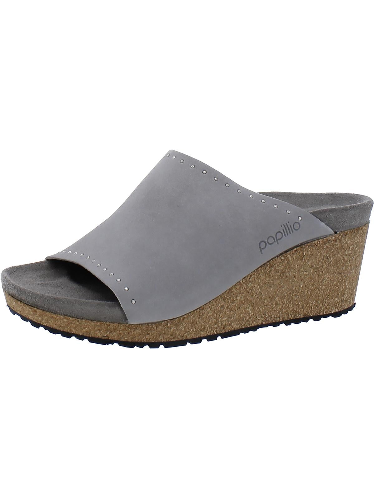 Papillio Womens Namica Suede Peep-Toe Wedge Sandals - Walmart.com