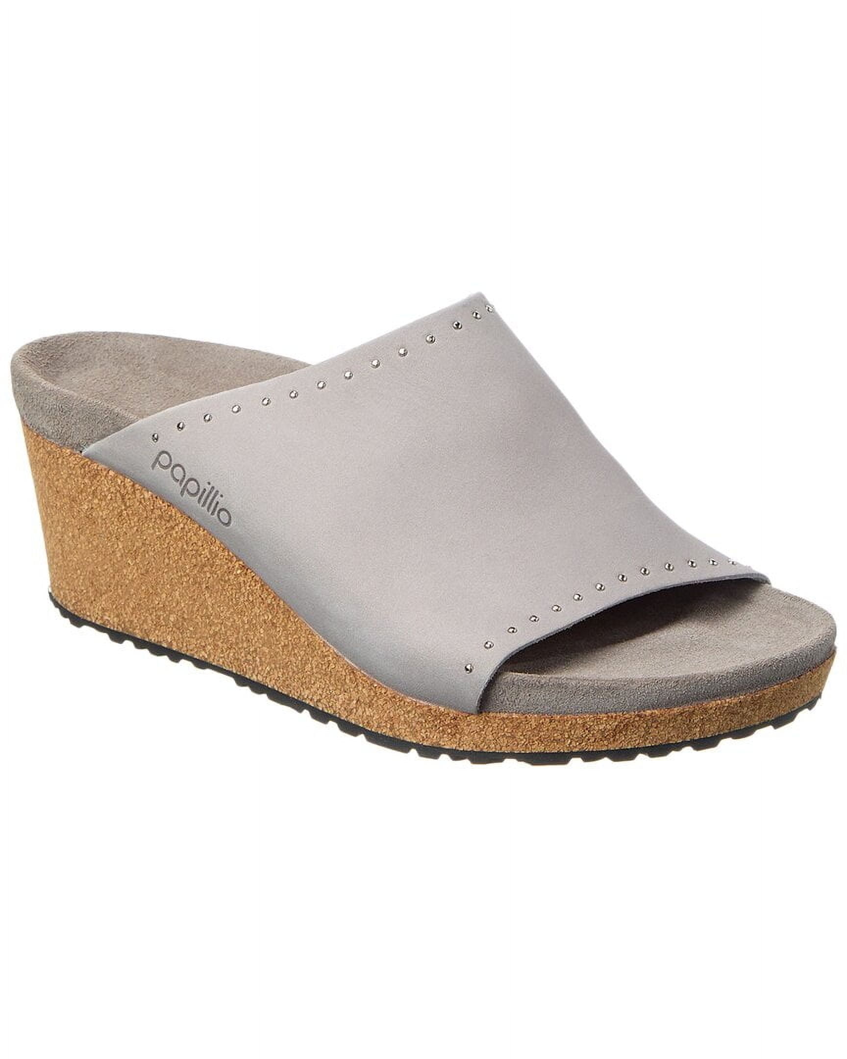 Papillio by Birkenstock Namica Rivets Narrow Leather Wedge Sandal, 42 ...