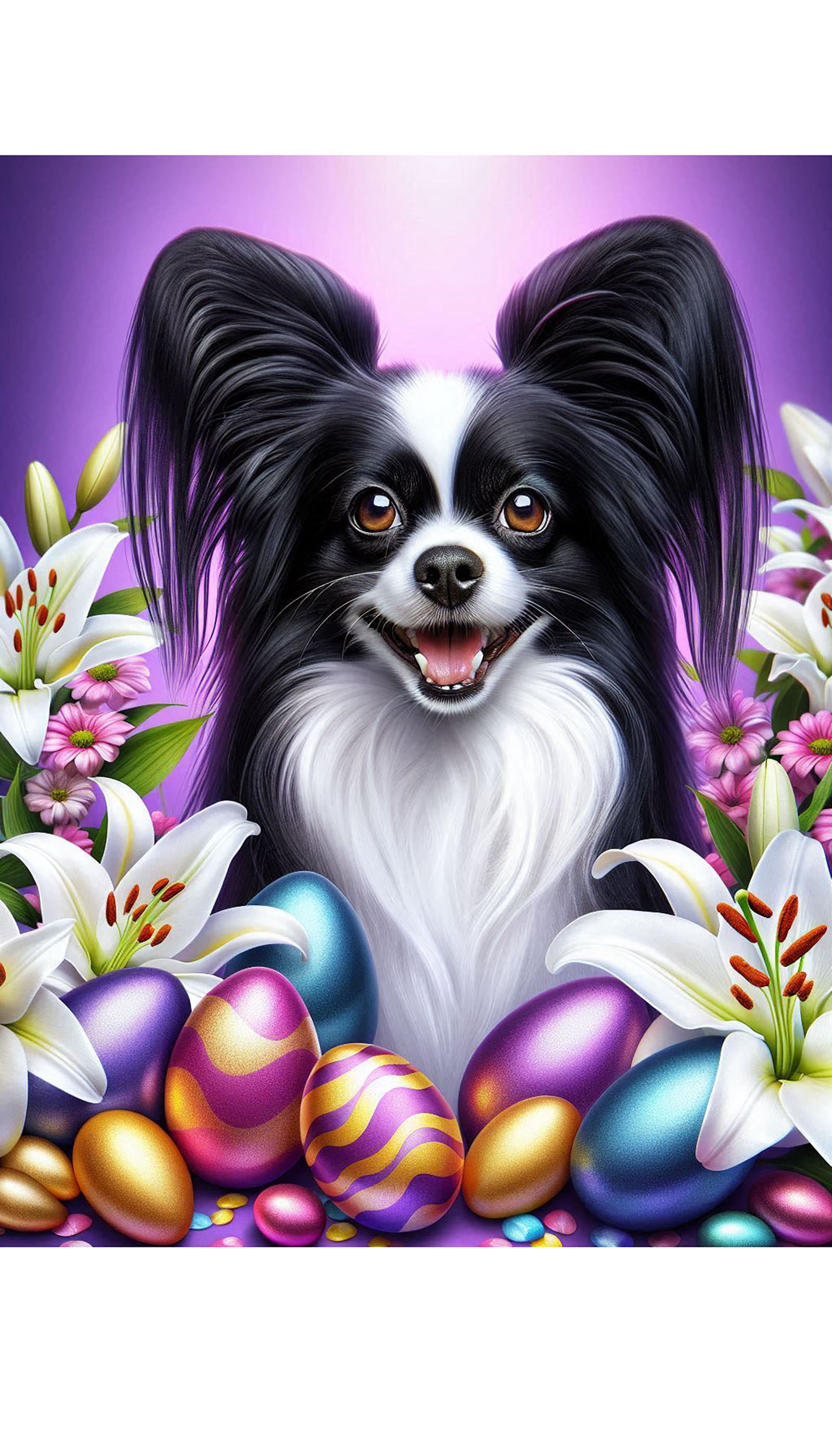 Papillon Black and White - Best of Breed DCR Easter Holiday Outdoor ...