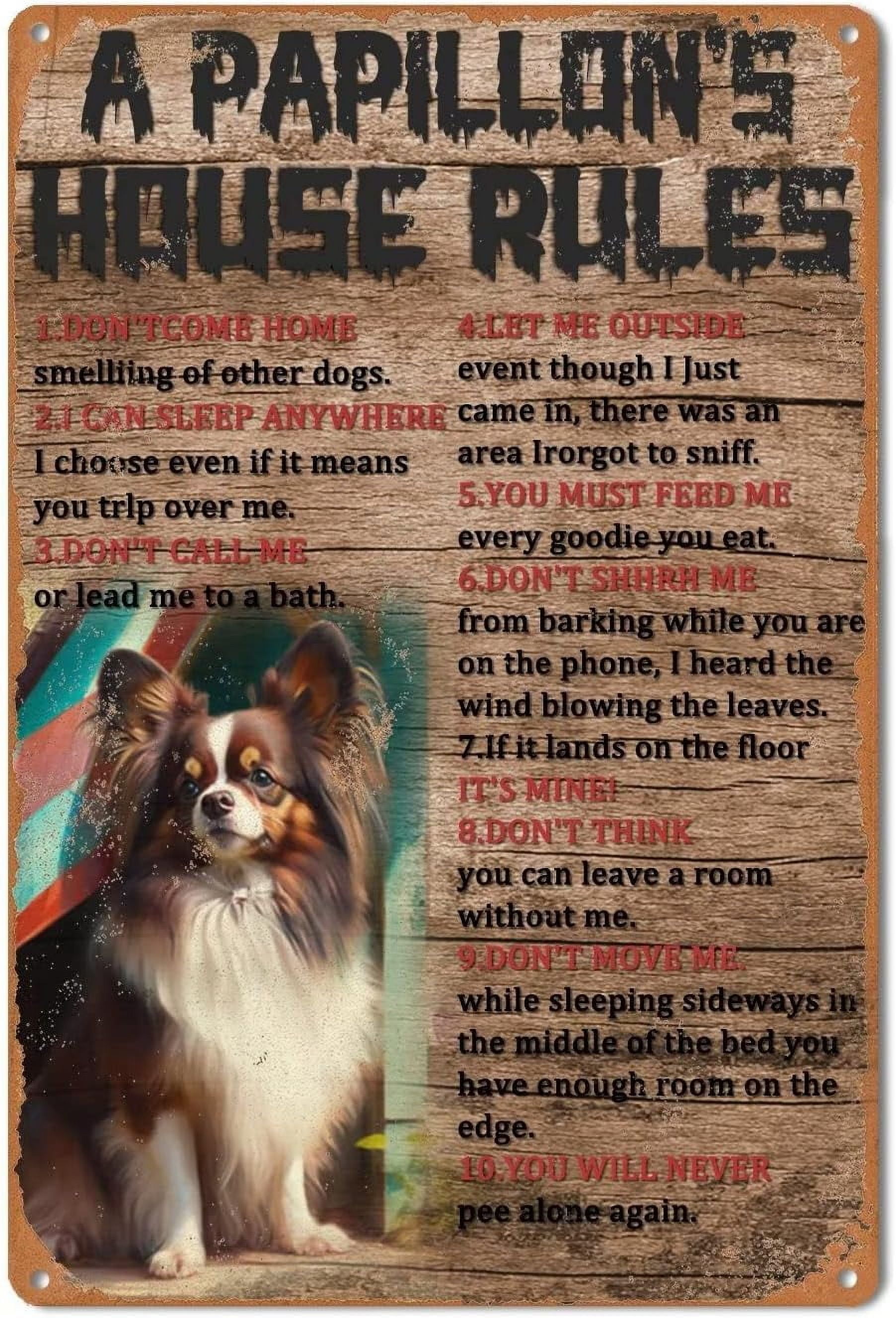 Papillon Diamond Art Kits for Adults - 5D A Papillon's House Rules ...