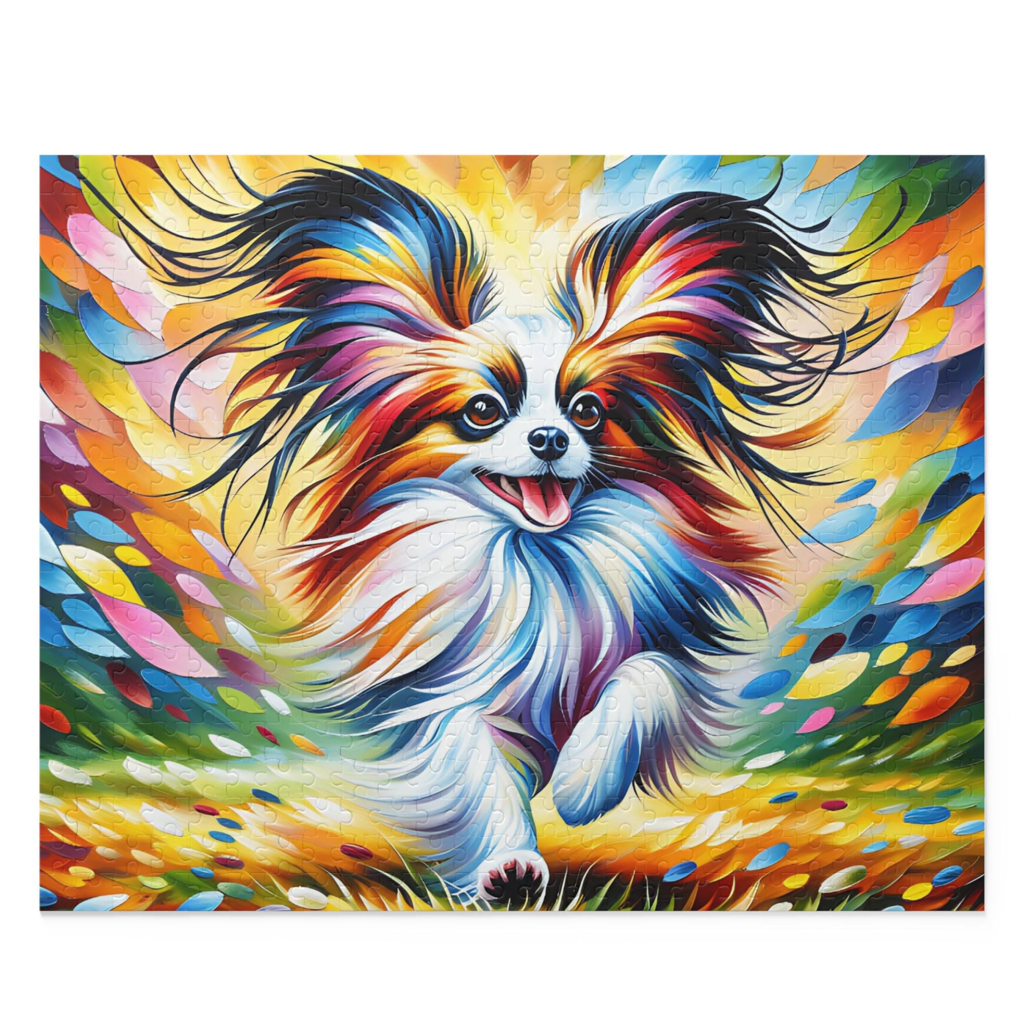 Papillon Dog Jigsaw Puzzle | 500 Pieces | Fun Brain Puzzle Lovers ...
