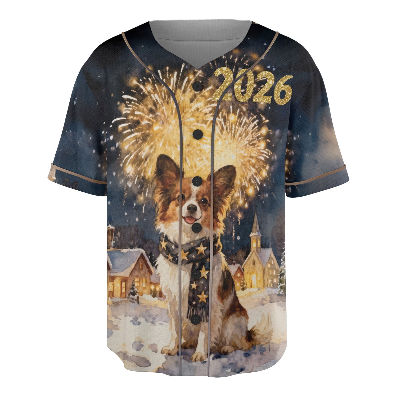 Papillon Happy New Year 2026 with Fireworks on New Year's Eve All Over ...