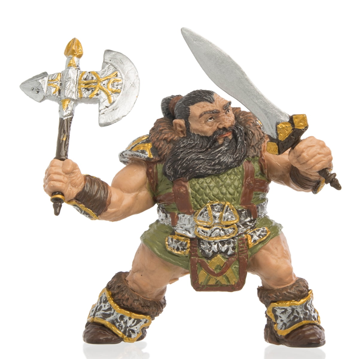 Papo Dwarf Warrior Fantasy Fiction Play Action Figures with Toy Sword ...