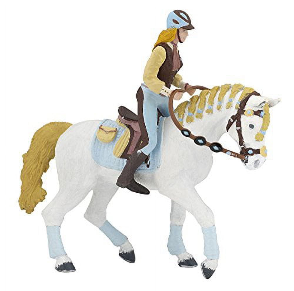 papo trendy riding women's horse, blue - Walmart.com