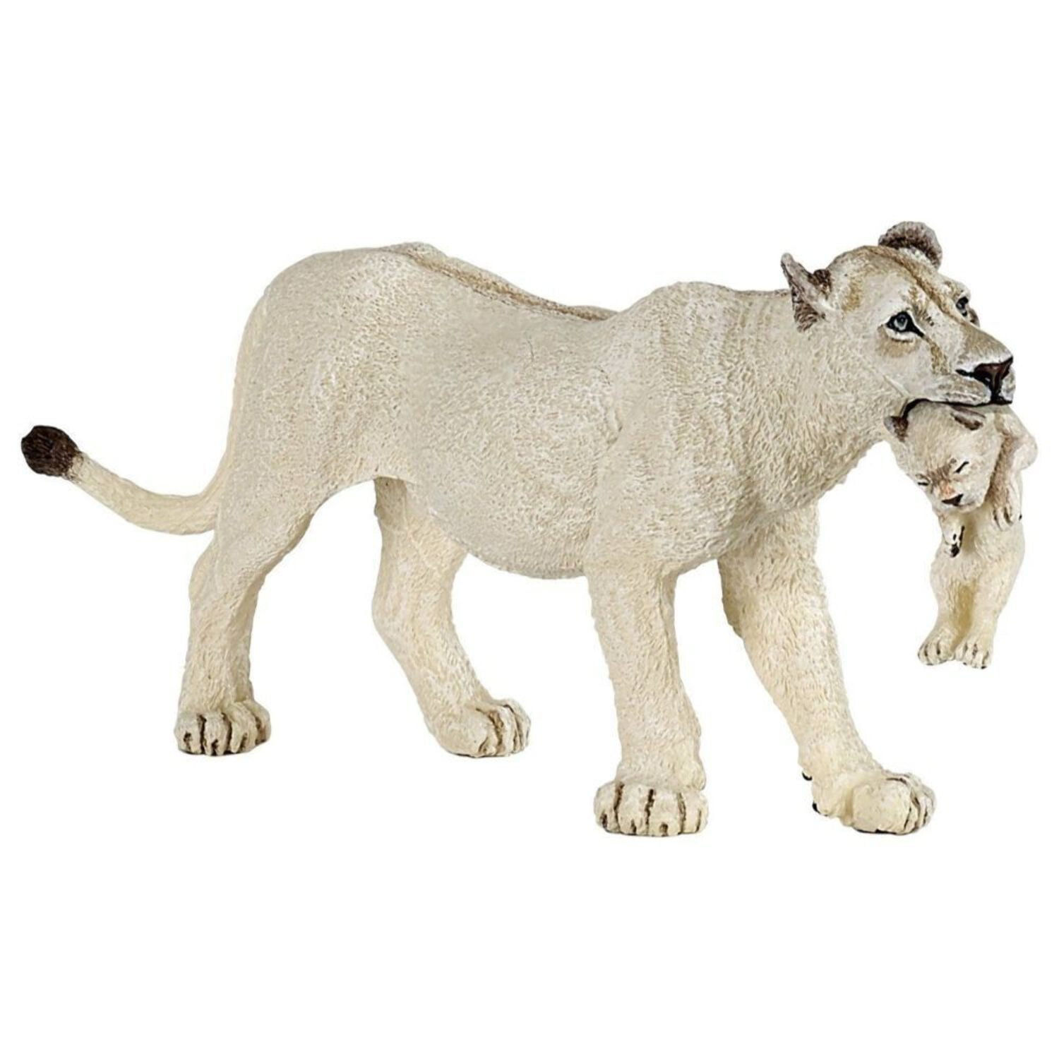 Papo White Lioness with Cub Figure, Multicolor - Walmart.com