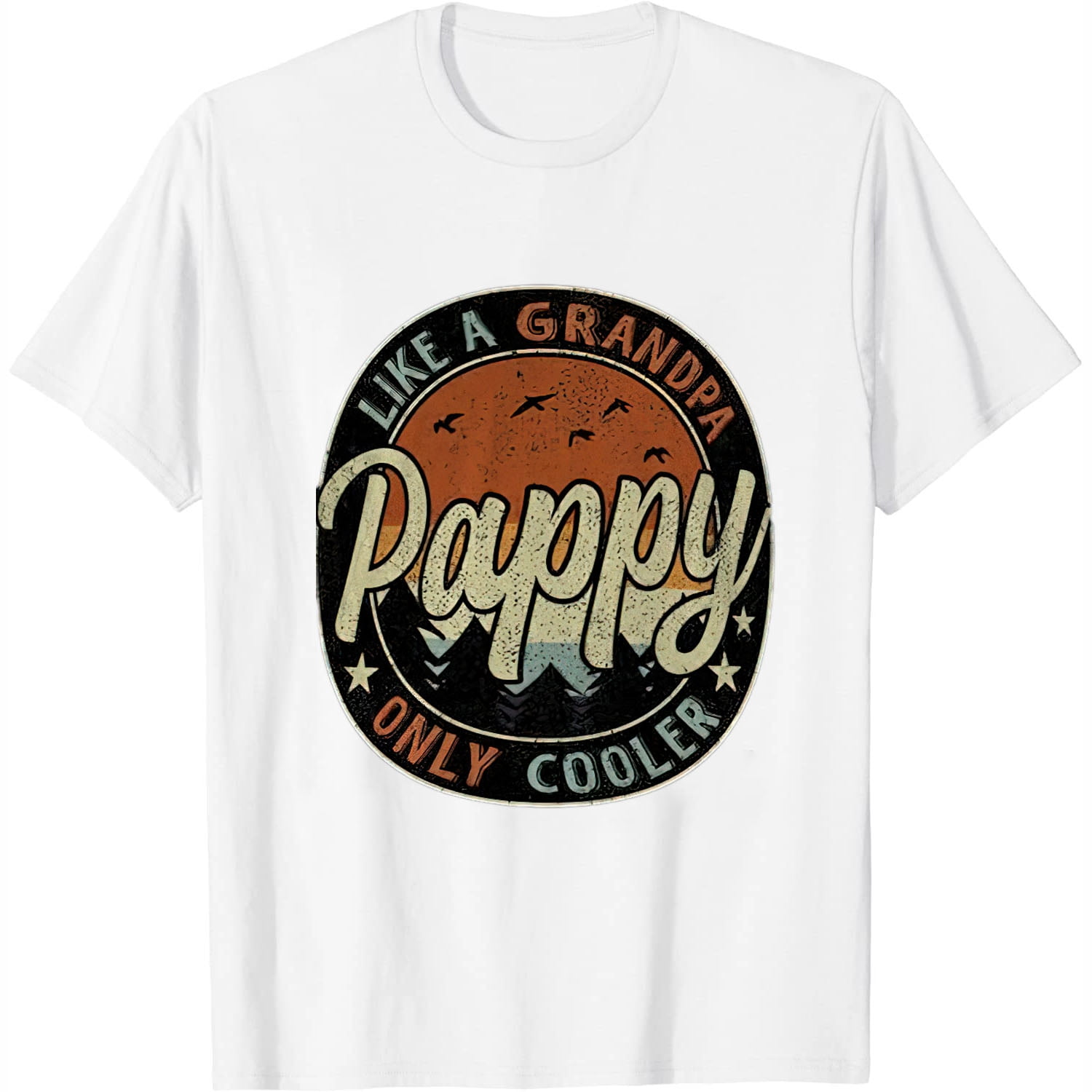 Pappy Like A Grandpa Only Cooler Vintage Retro Father's Day Womens T ...