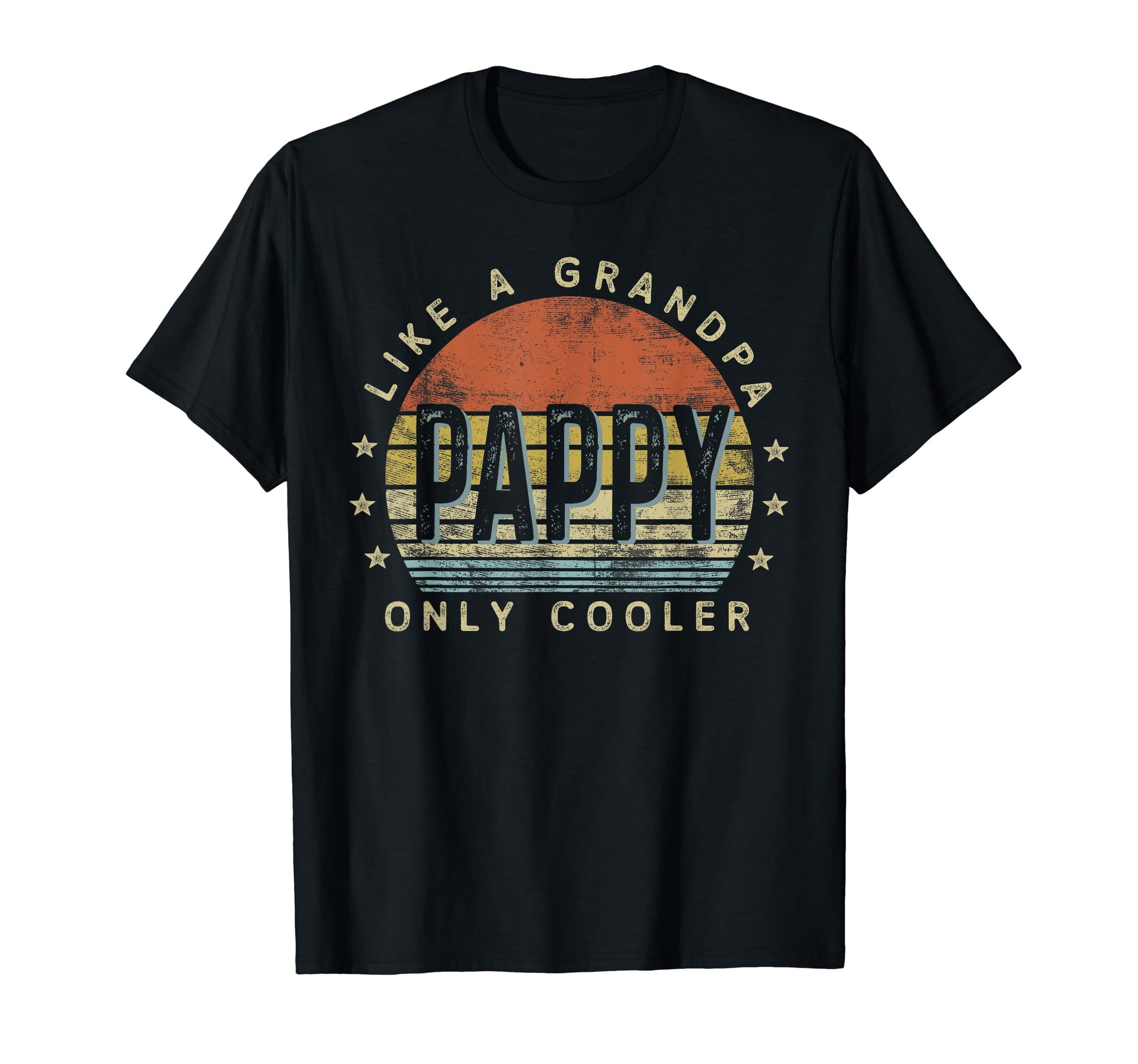 Pappy Like a Grandpa Only Cooler Pappy Gifts Vintage Style T-Shirt ...