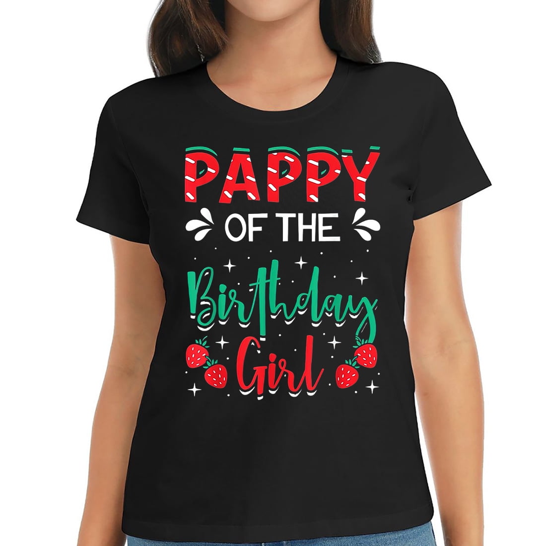 Pappy Of The Birthday Girl Strawberry Themed B-day Party T-Shirt ...