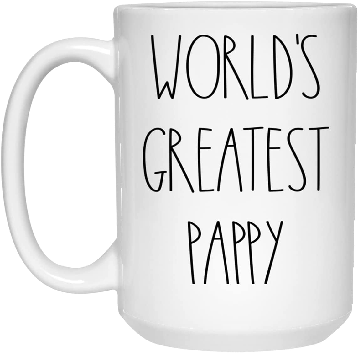 Pappy, World's Greatest Pappy Coffee Mug, Text Rae Dunn Style ...