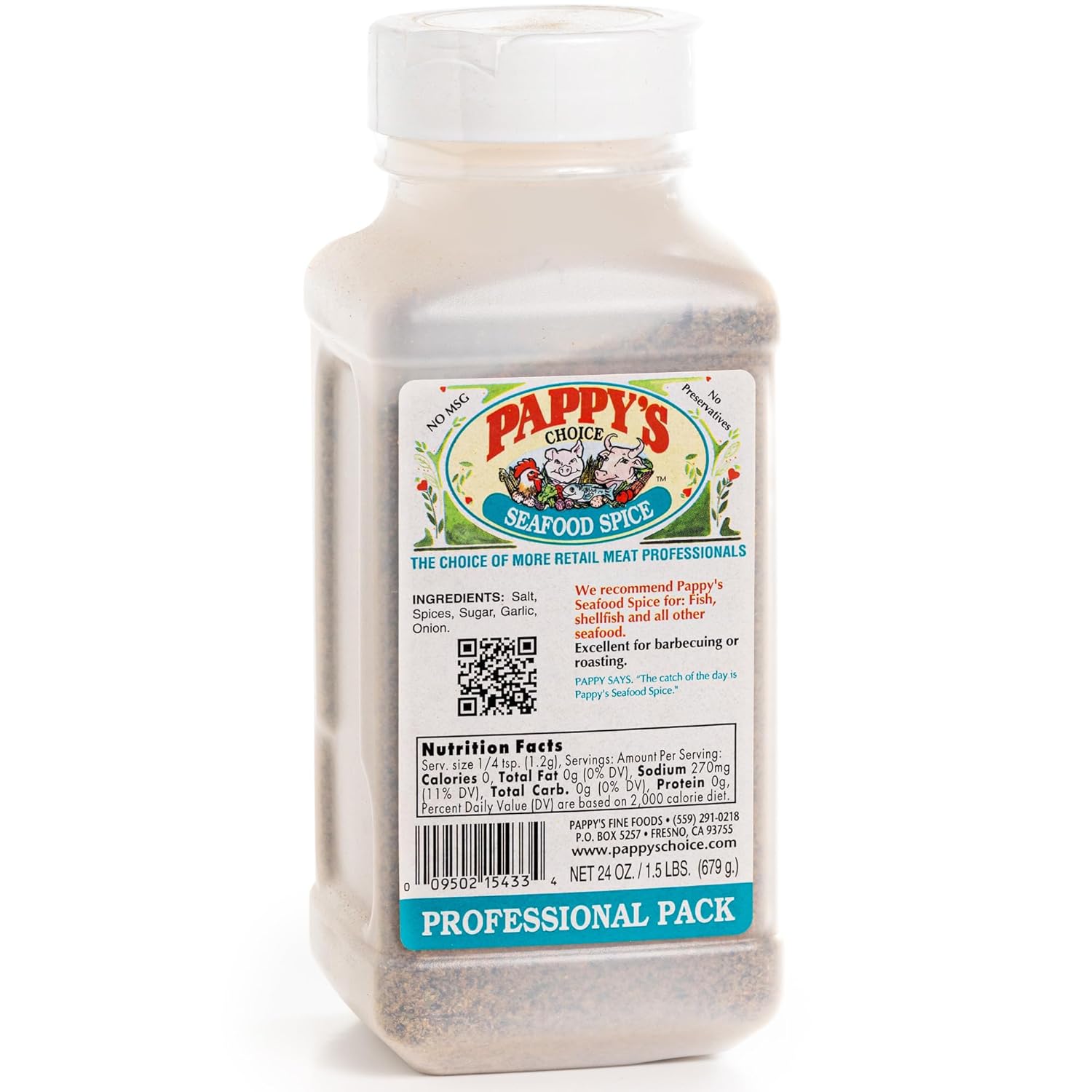 Pappy's Seafood Spice - Perfect Seasoning for Grilled Fish, Shrimp ...