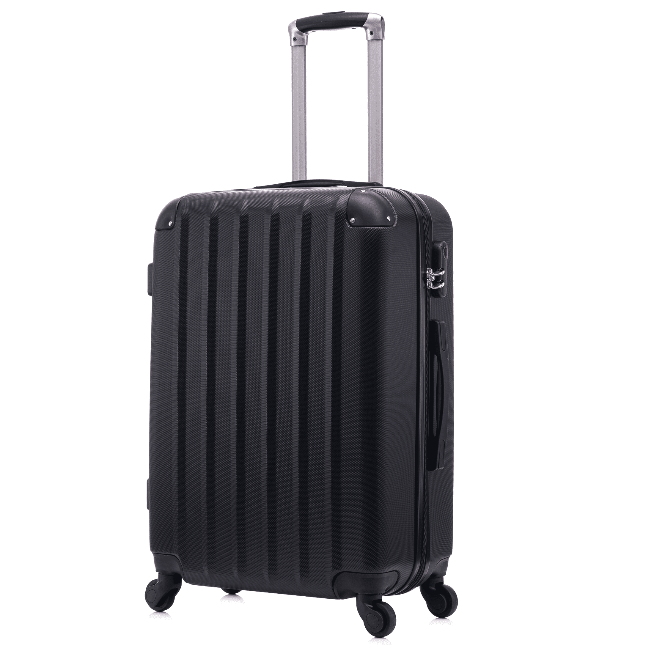 PAPROOS Hardside Luggage Sets, 3 Piece Hardshell Suitcase Sets with ...