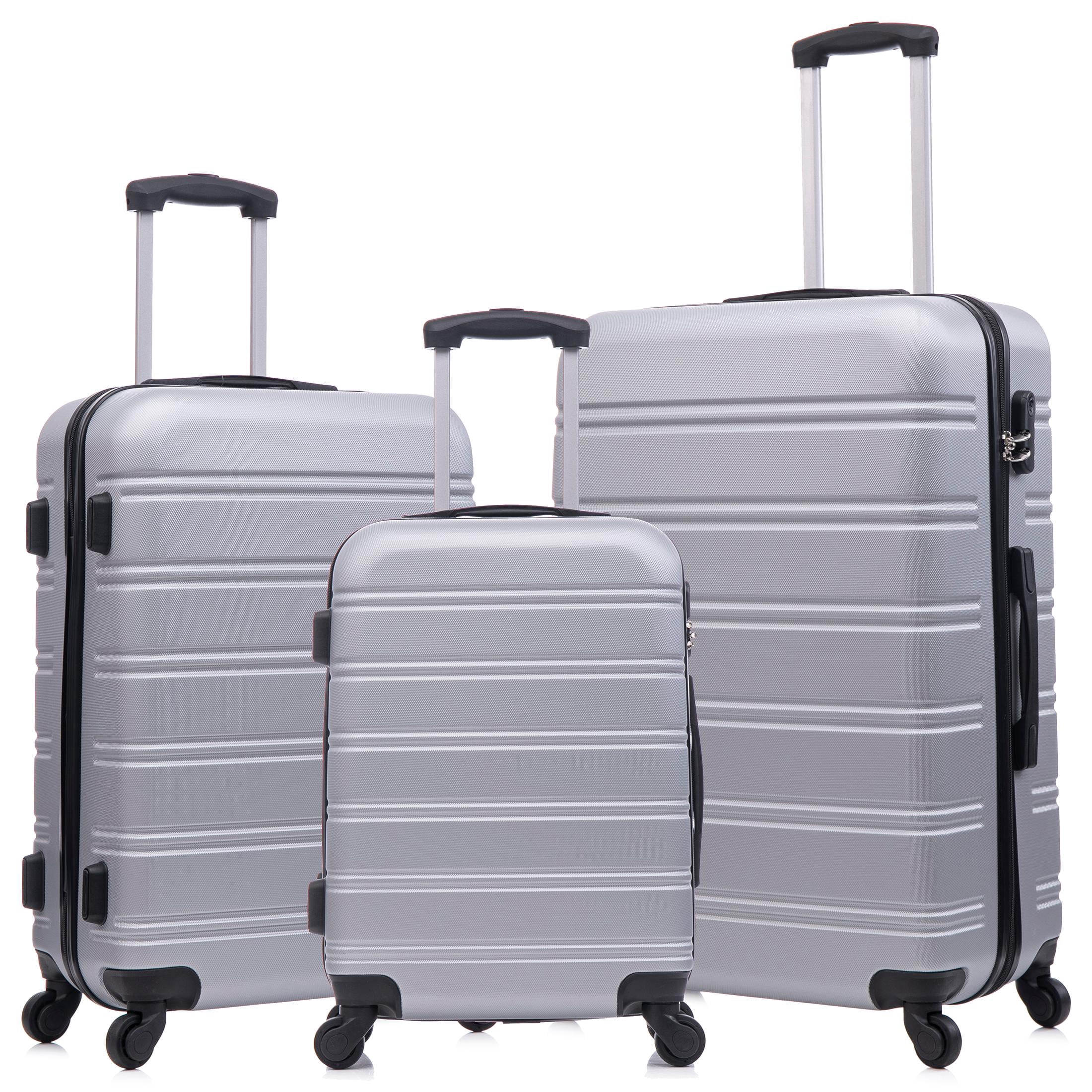 PAPROOS Carry on Luggage Set, 3 Piece 20" 24" 28" Hardshell Suitcase ...