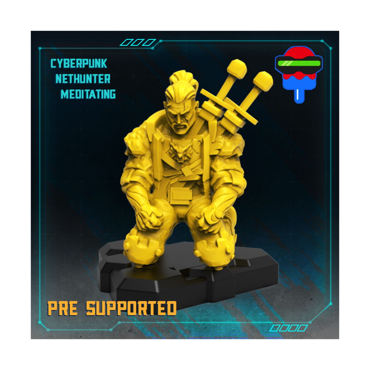 Papsikels Miniatures Cyberpunk Nethunter Meditating New - Walmart.com