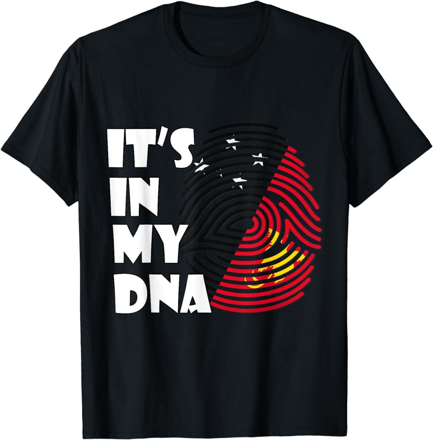 Papua New Guinea DNA Pride Papua New Guinean Flag Roots T-Shirt ...