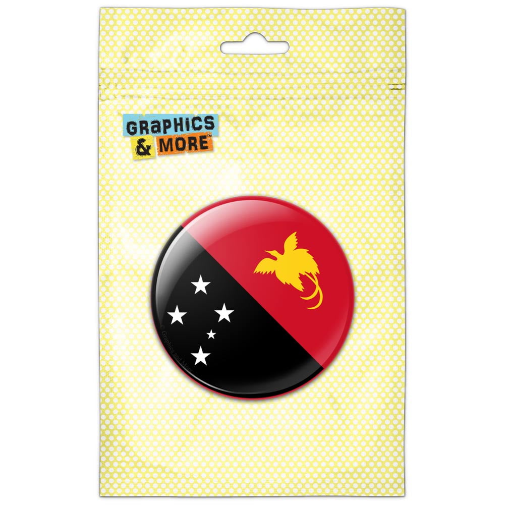 Papua New Guinea National Country Flag Refrigerator Button Magnet ...
