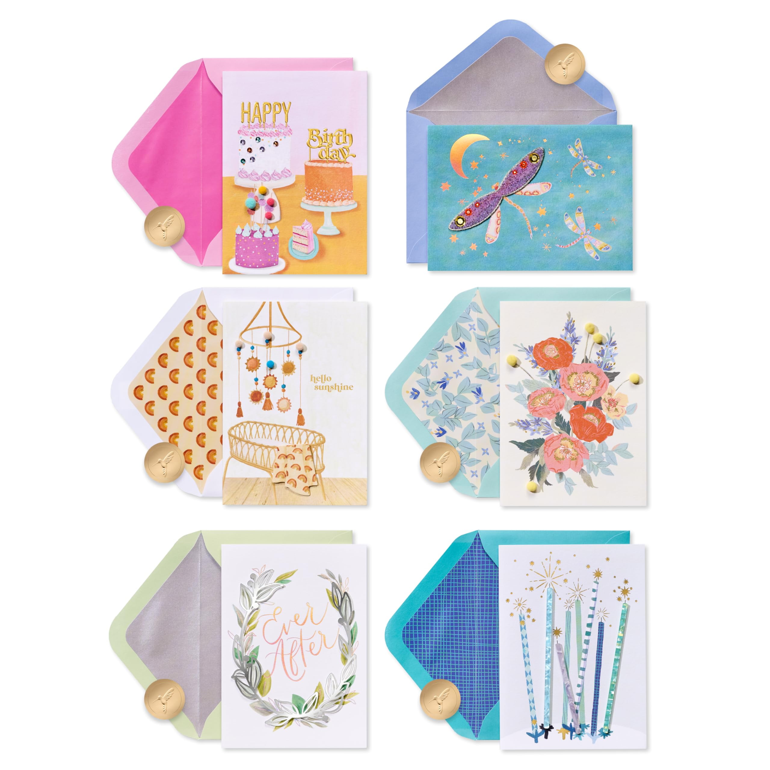 Papyrus All Occasion Blank Card Assortment (6-Count) - Walmart.com