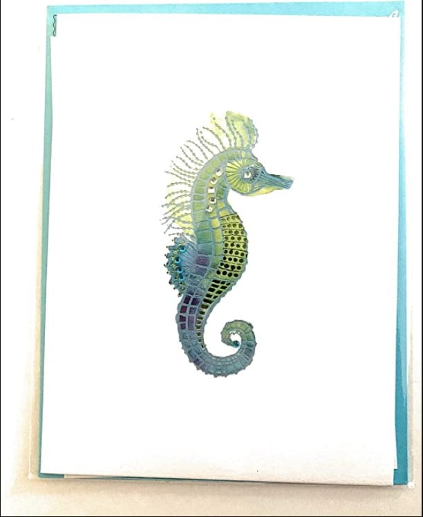 Papyrus Any Occasion Greeting Card & Envelope; New/packaged; “seahorse ...