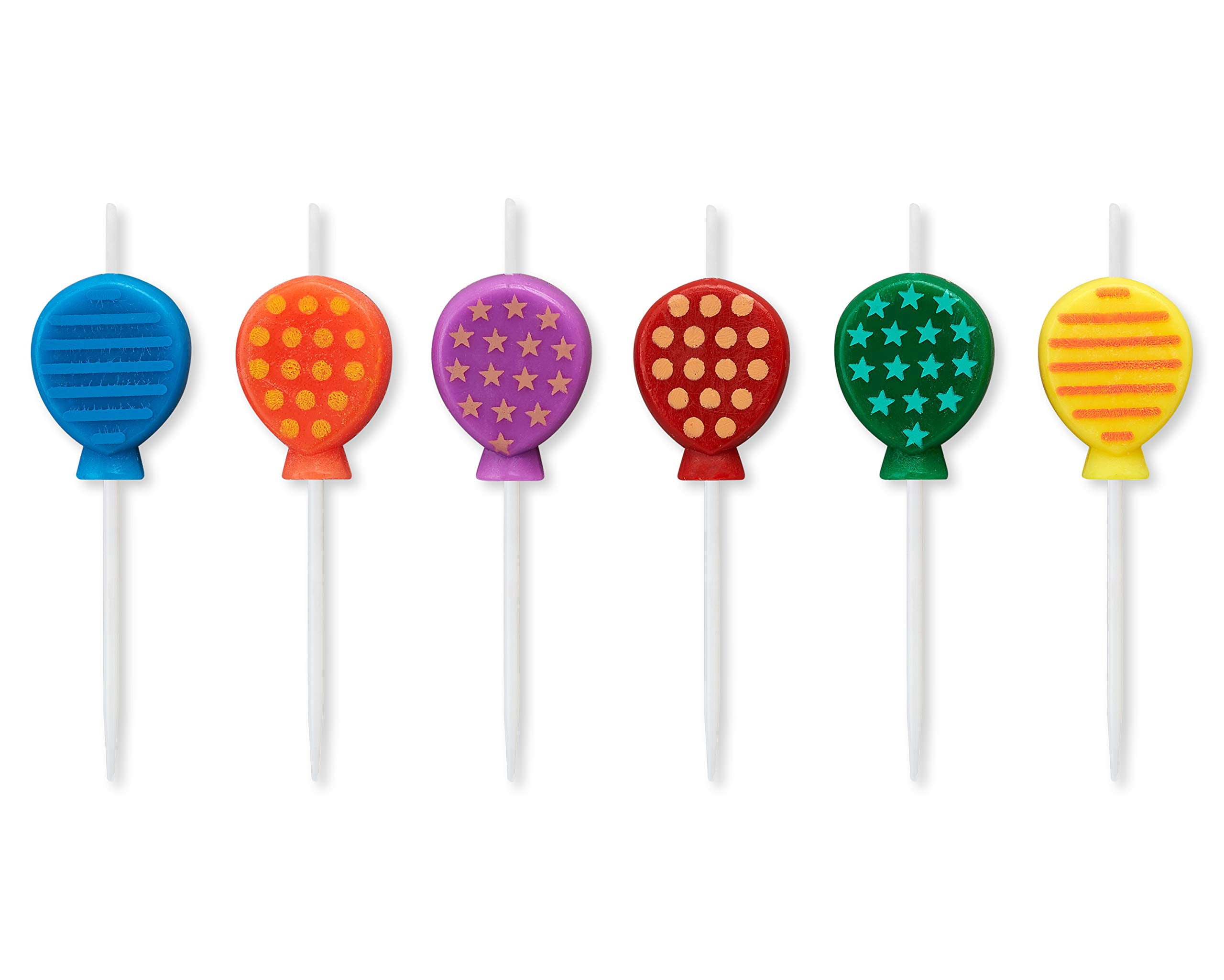 Papyrus Birthday Candles, Balloons KEF16 (6-Count) - Walmart.com