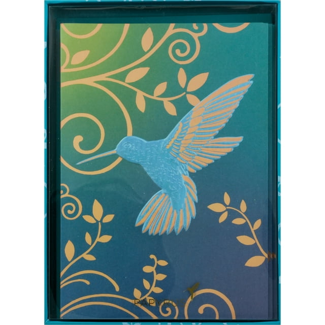 Papyrus Blank Cards with Envelopes, Hummingbird (12-Count) - Walmart.com