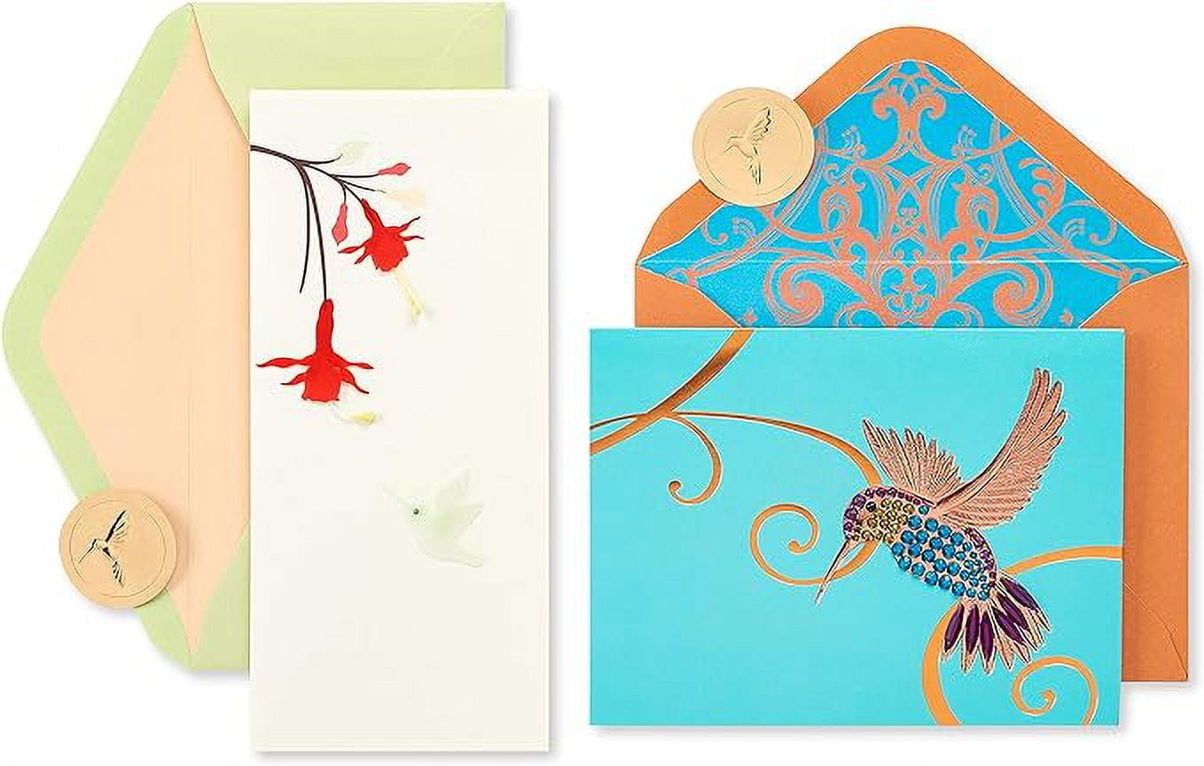 Papyrus Blank Cards with Envelopes, Hummingbirds (2-Count) - Walmart.com