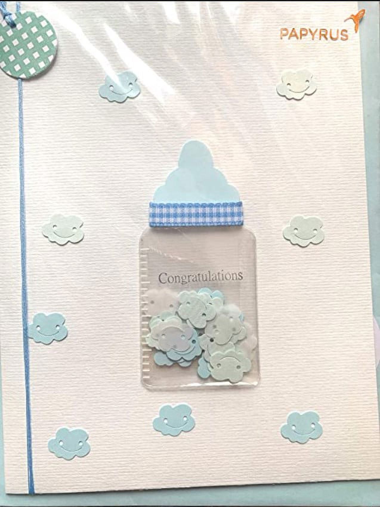 Papyrus, Blue Baby Bottle Card - Walmart.com